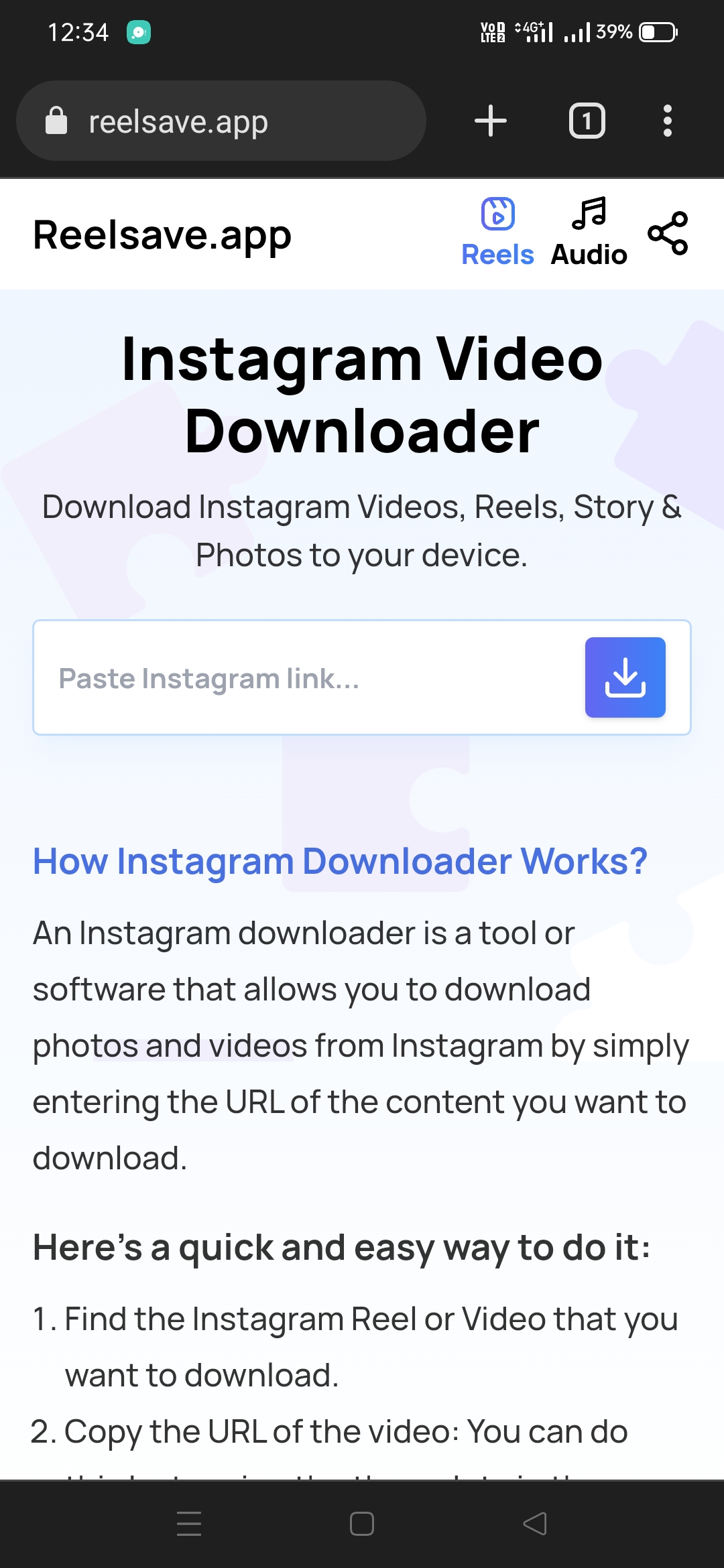Instagram Reels Downloader